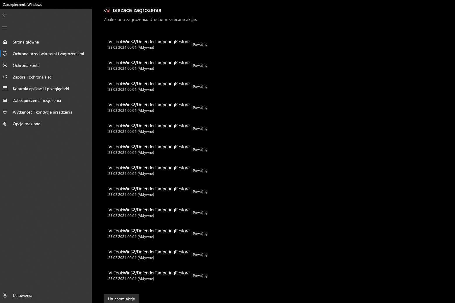 Wirus/trojan wykryty przez Windows Defender - brak skutecznego usunięcia