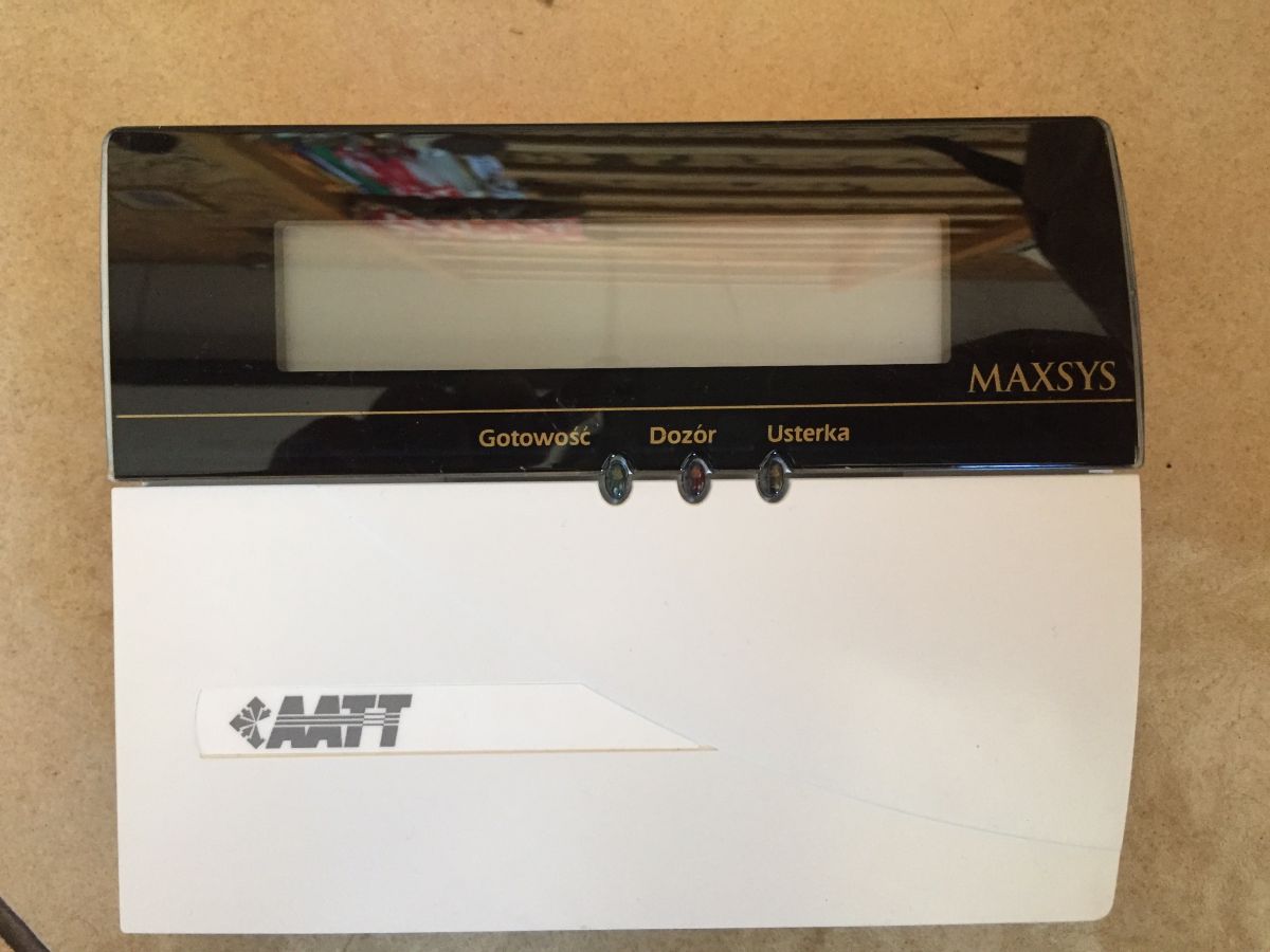 [Sprzedam] Centrala alarmowa DSC PC4020A, Klawiatura LCD4501Z Maxsys