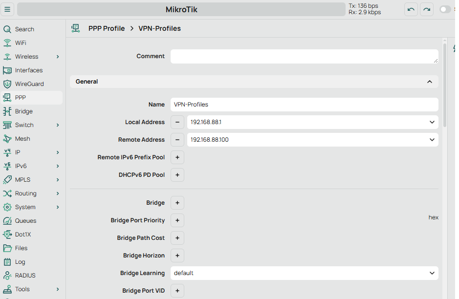 Jak skonfigurować VPN między dwoma routerami Mikrotik wAP LTE Lite?