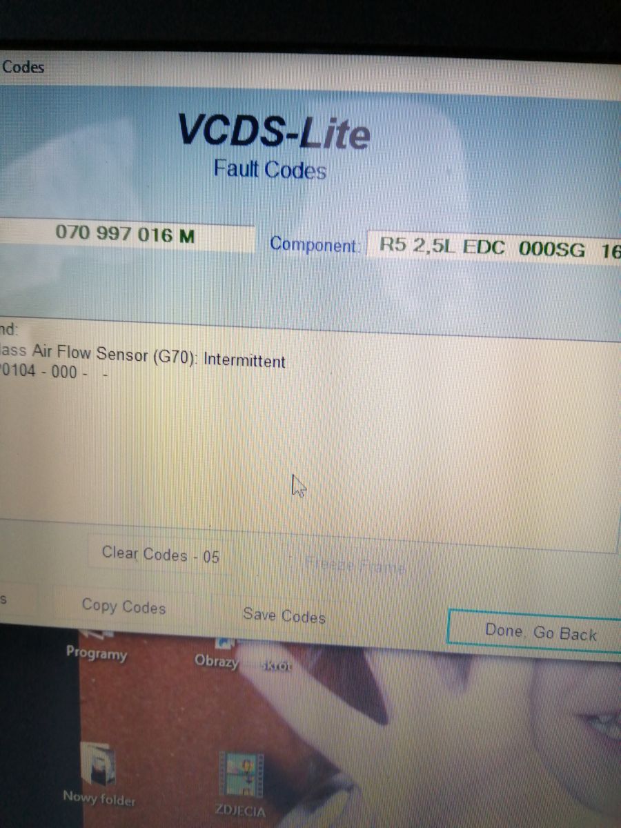 Jak zmierzyć MAP sensor w VW T5 2.5tdi z błędami P0103 i P0104?