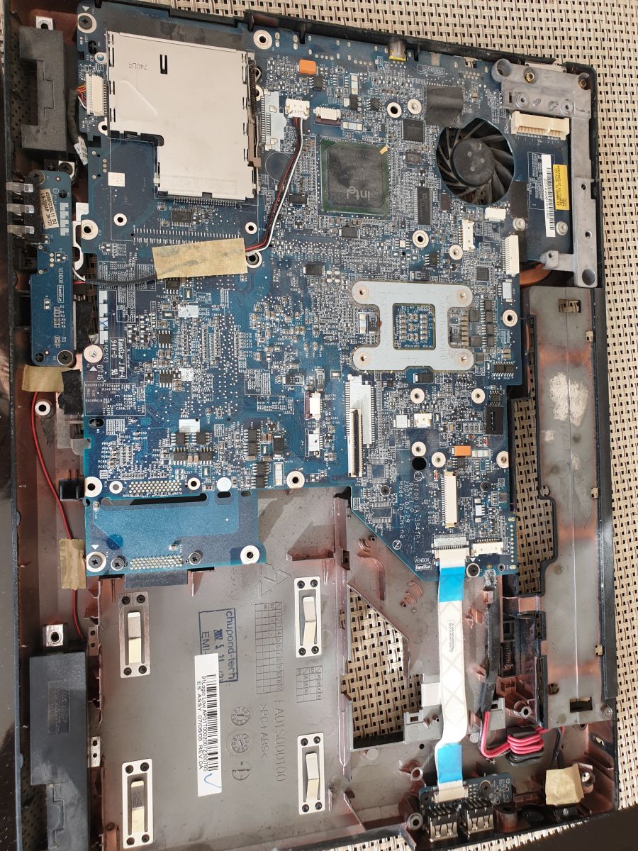 Laptop RM FL 91 - Usunięcie hasła BIOS, kość i wsad dla płyty IFT00 LA ...