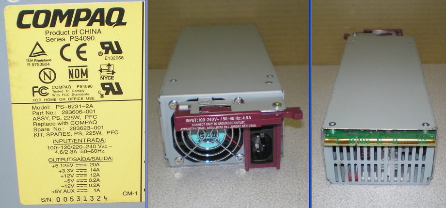 Jak wykorzystać zasilacz Compaq PS4090 PS-6231-2A bez bloku zarządzającego?