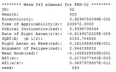 [Teoria] Almanac GPS – znaczenie i opis poszczególnych danych w pliku ...
