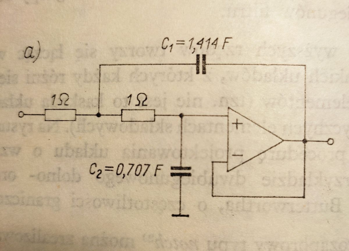 Schemat filtra dolnoprzepustowego z wejściem wysokopoziomowym na ...