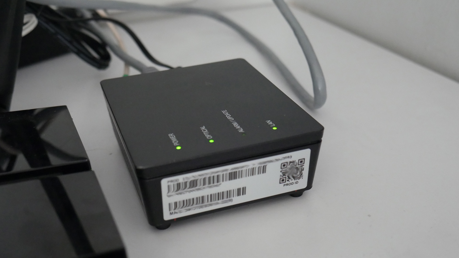 Orange fiber optic 600 MB/s, funbox 6, external ont, own Archer VR400 ...