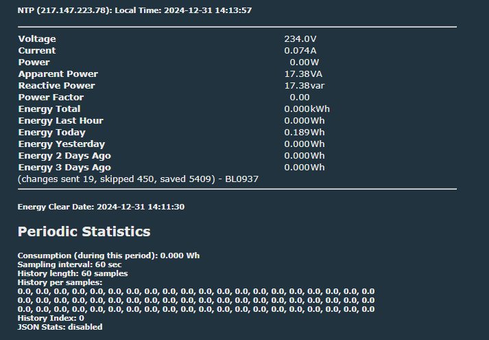OpenBeken on Action SmartPlug 3202088: Power Monitoring Shows 0W After ...