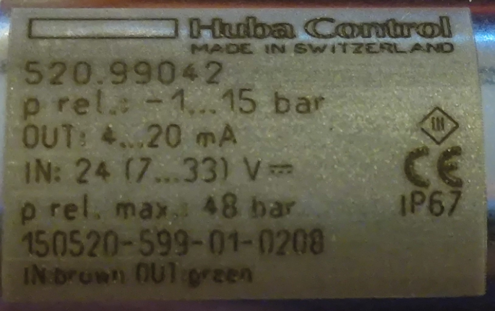 Huba Control typ 520 - 4-20 mA -> 0-5 lub 0-10 V