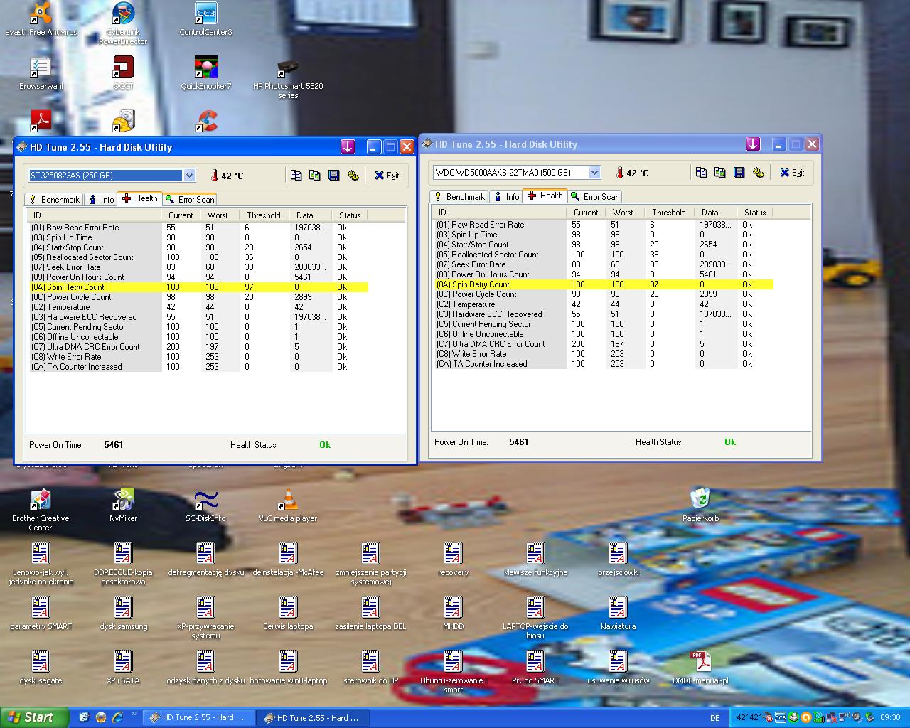 ST3250823AS (250GB) - Dlaczego remap i zerowanie nie poprawiają SMART?
