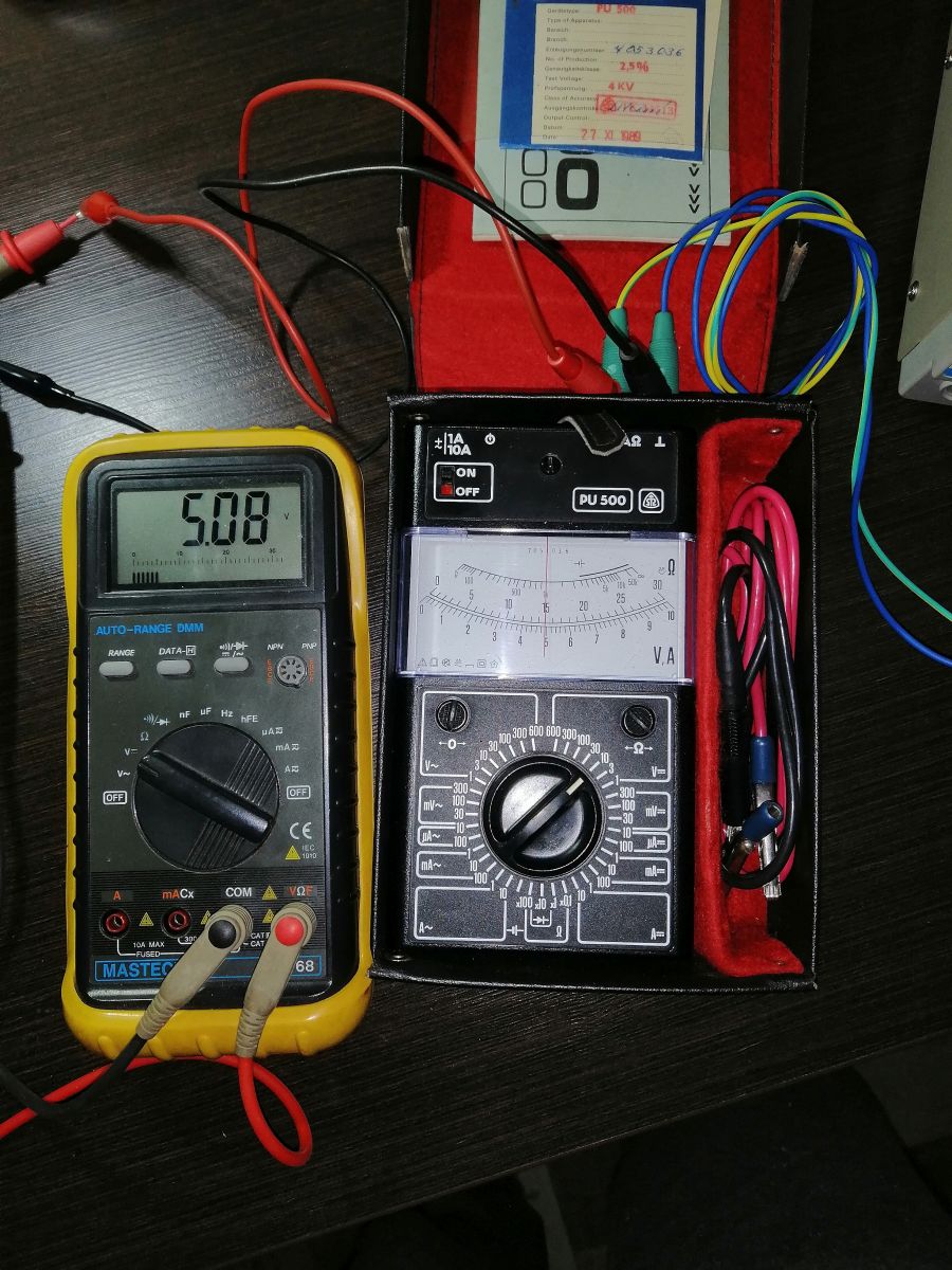 Multimetr analogowy Metra PU500 - uszkodzenie po podaniu napięcia na ...