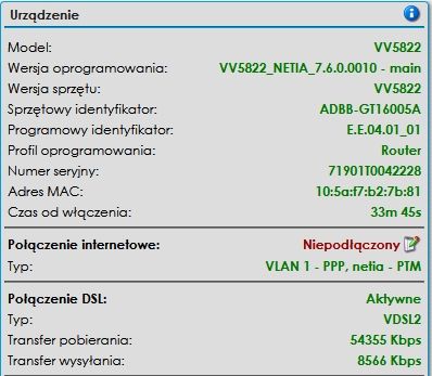 [Rozwiązano] Router Netia adb vv 5822 nie łączy z internetem po ...