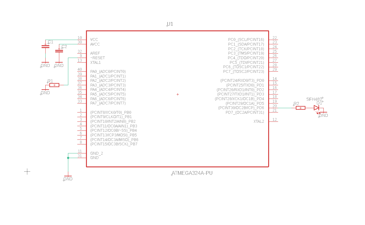 Wgrywanie programu do Atmega 324A-PU przez Arduino IDE