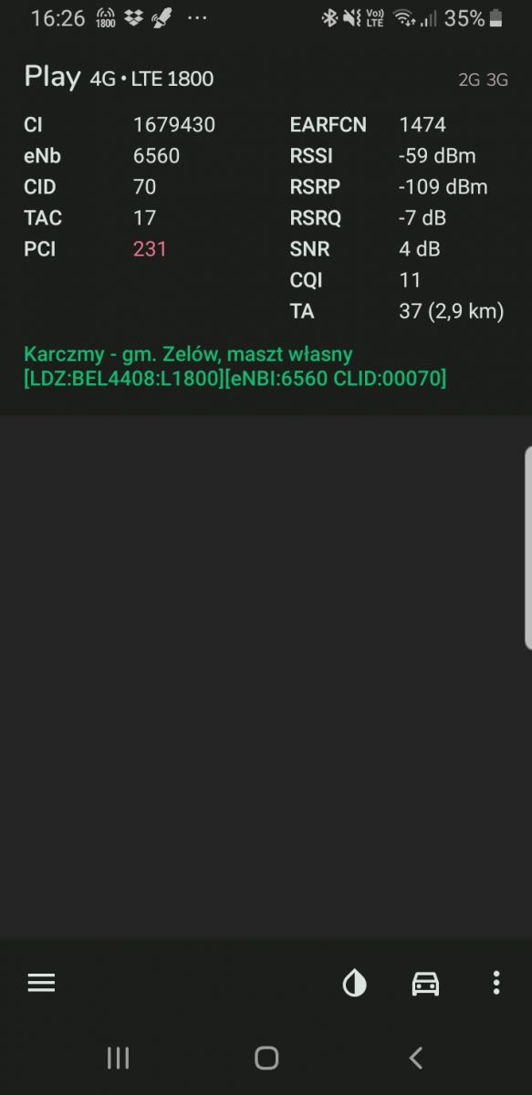 [Rozwiązano] Jaka antena LTE w lesie, 3km do BTS. Słabe parametry RSRP ...