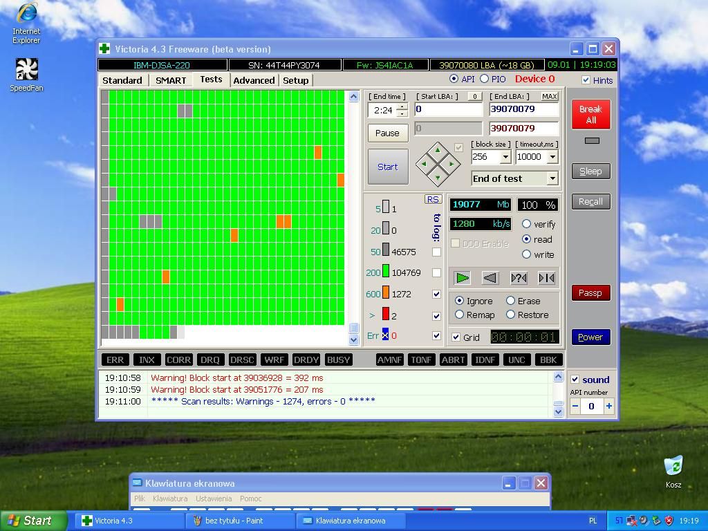 IBM ThinkPad T21 - zawiesza się podczas instalacji Windows XP, co robić?