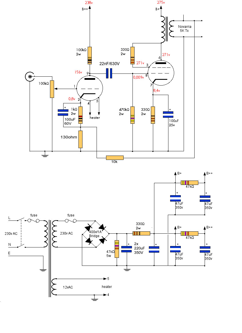 Jak poprawić regulację barwy we wzmacniaczu na 2x ECL86?