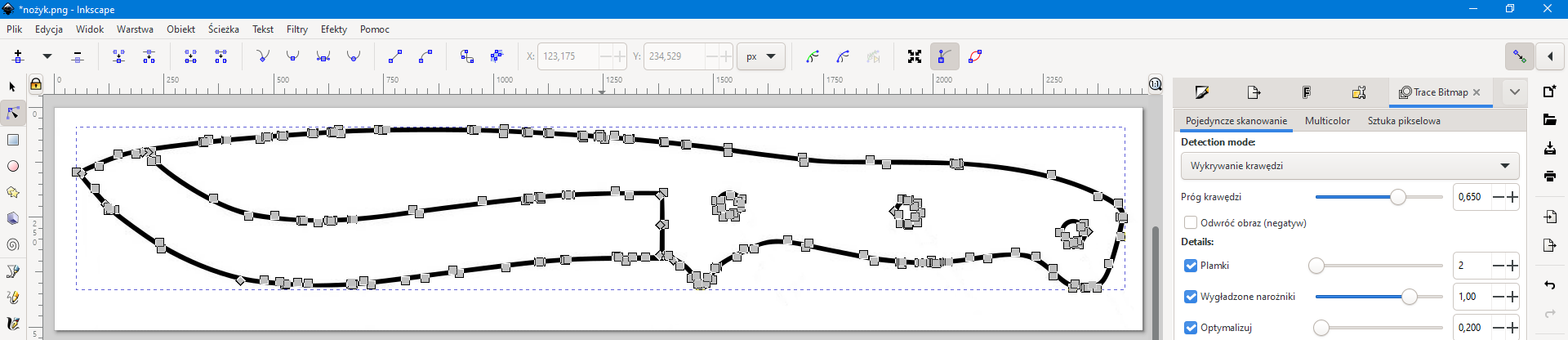 [Rozwiązano] Zamiana prostego rysunku ksztaltu noza plik .png na plik ...