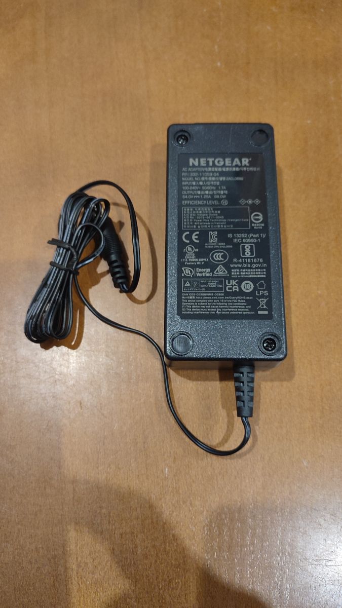 Zasilacz Netgear 54V 68W 2ACL068S 6,5X3 PoE - elektroda.pl