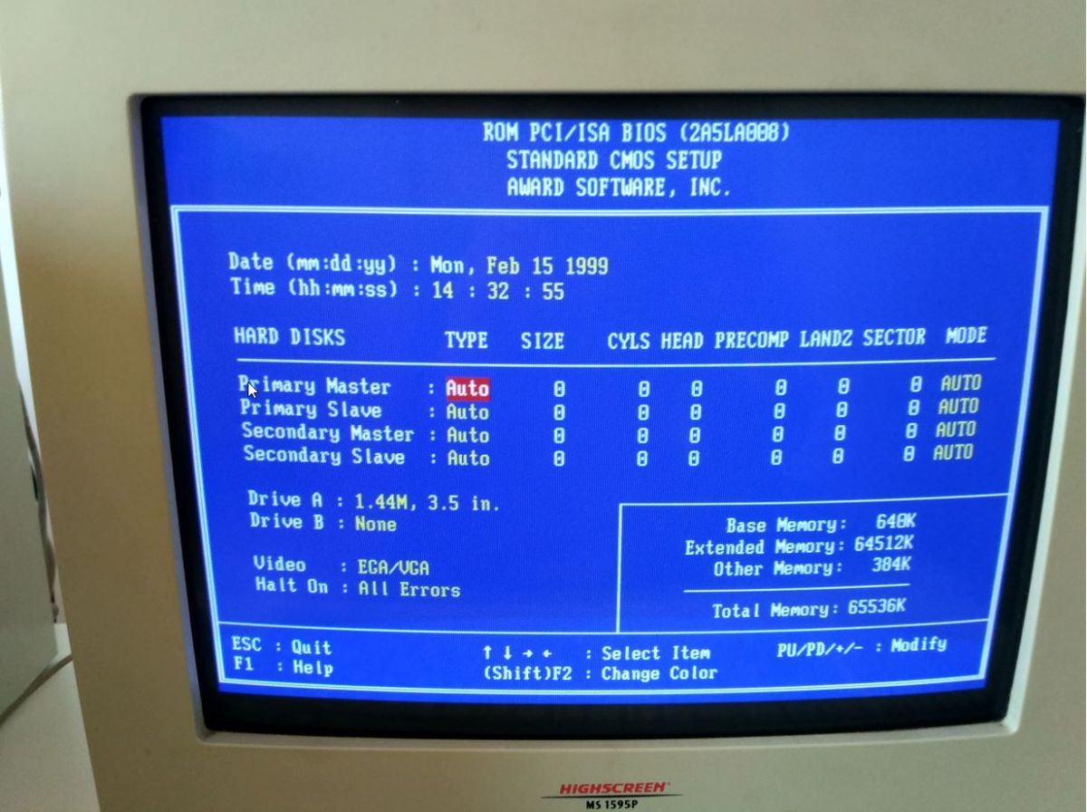 Vobis HighScreen Penti 166 MMX - problem z uruchomienia komputera po 20 ...