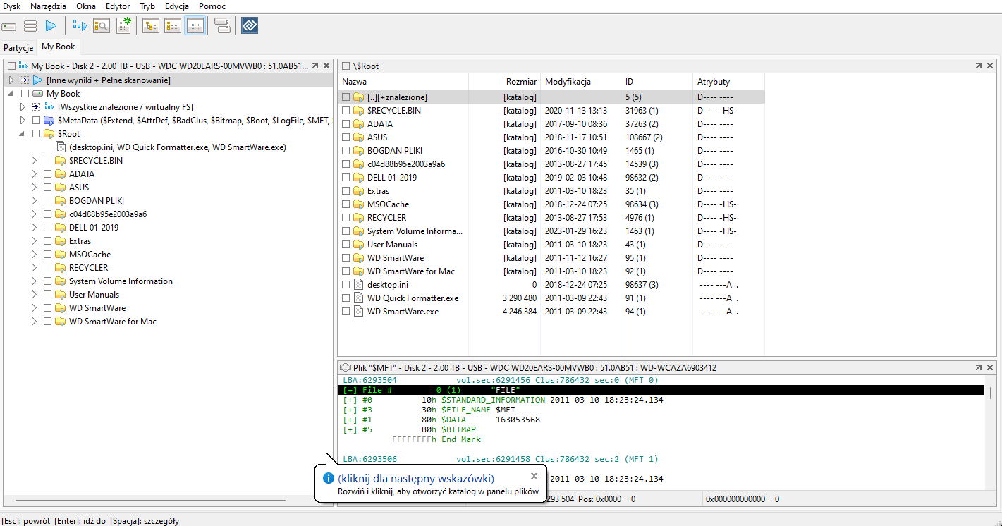 [Rozwiązano] Dysk WD My Book 1140 USB Device: Brak dostępu do danych ...