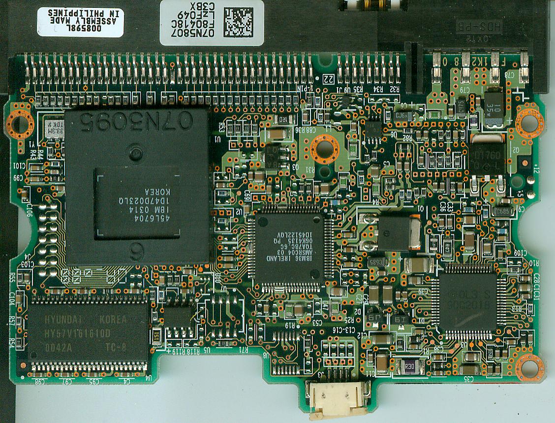 IBM DTLA-307015: nie wykrywany przez BIOS, nie kręci