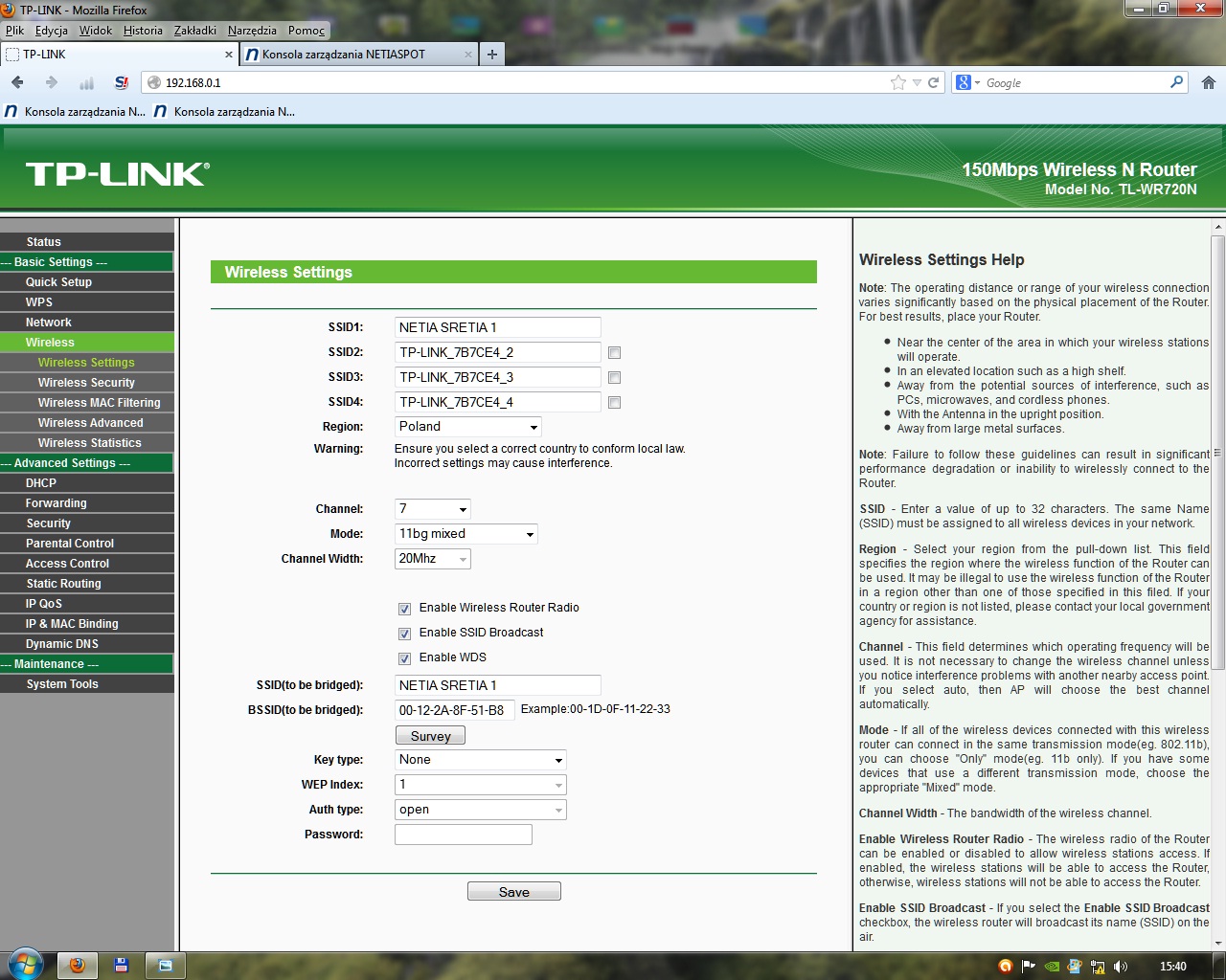 Netia Spot Vtech ARX168 - Jak poprawić zasięg WiFi z TP-LINK TL-WR720N?