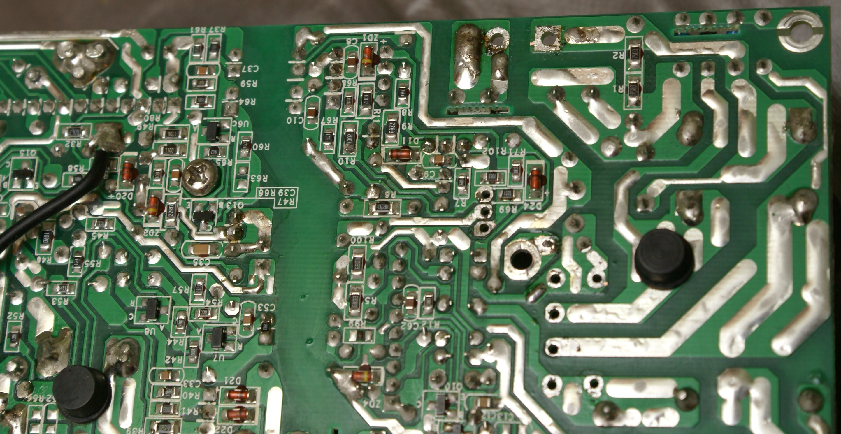 Tagan PipeRock Series model: BZ600 - Wartości elementów przy NCP1203P60