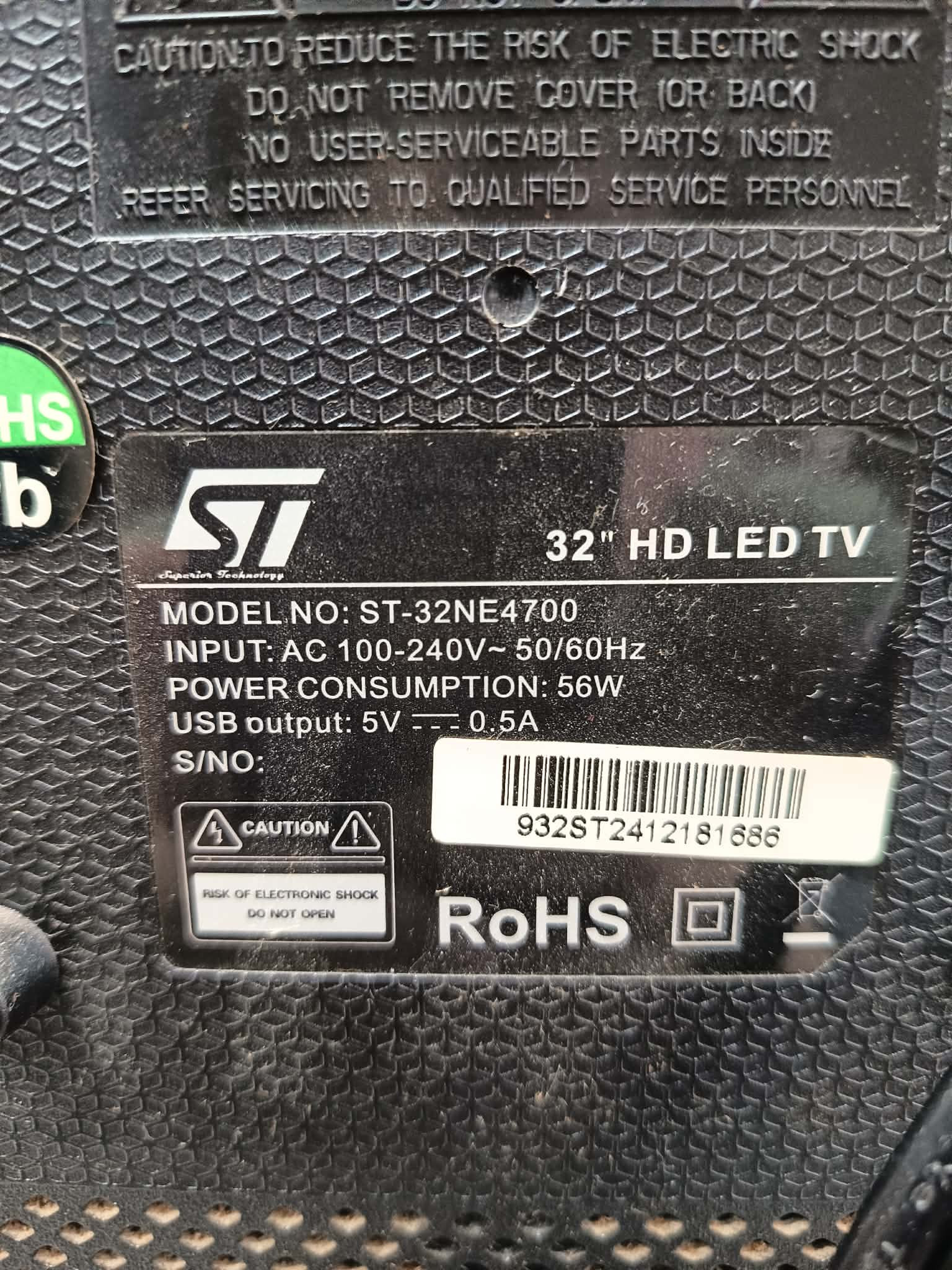Firmware Request for TV ST-32NE4700, TP.MT5510S.PB803, Panel CX315DLEDM