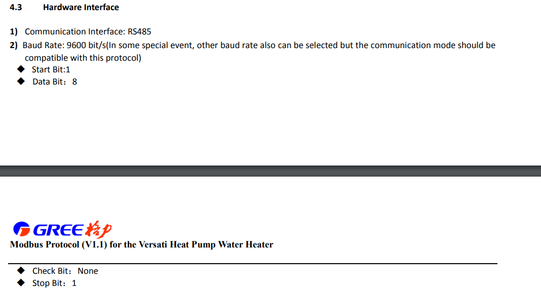 Integracja pompy ciepła Cooper@Hunter z Home Assistant przez Modbus TCP - word 42