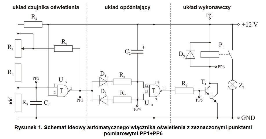 Jak działa układ opóźnienia włączenia wyłączenia światła