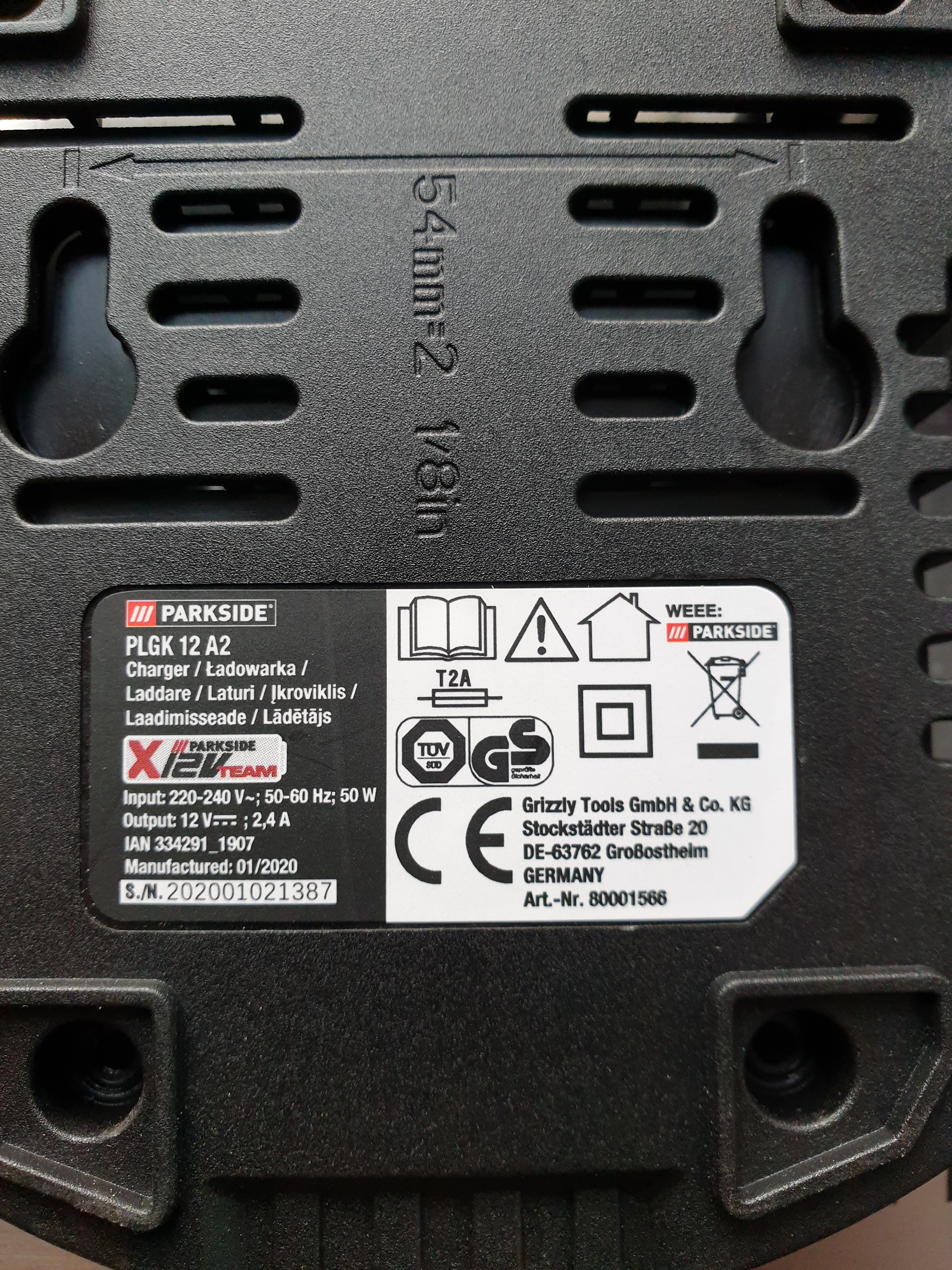 Parkside Battery - New Parkside Battery once used and no surge charge