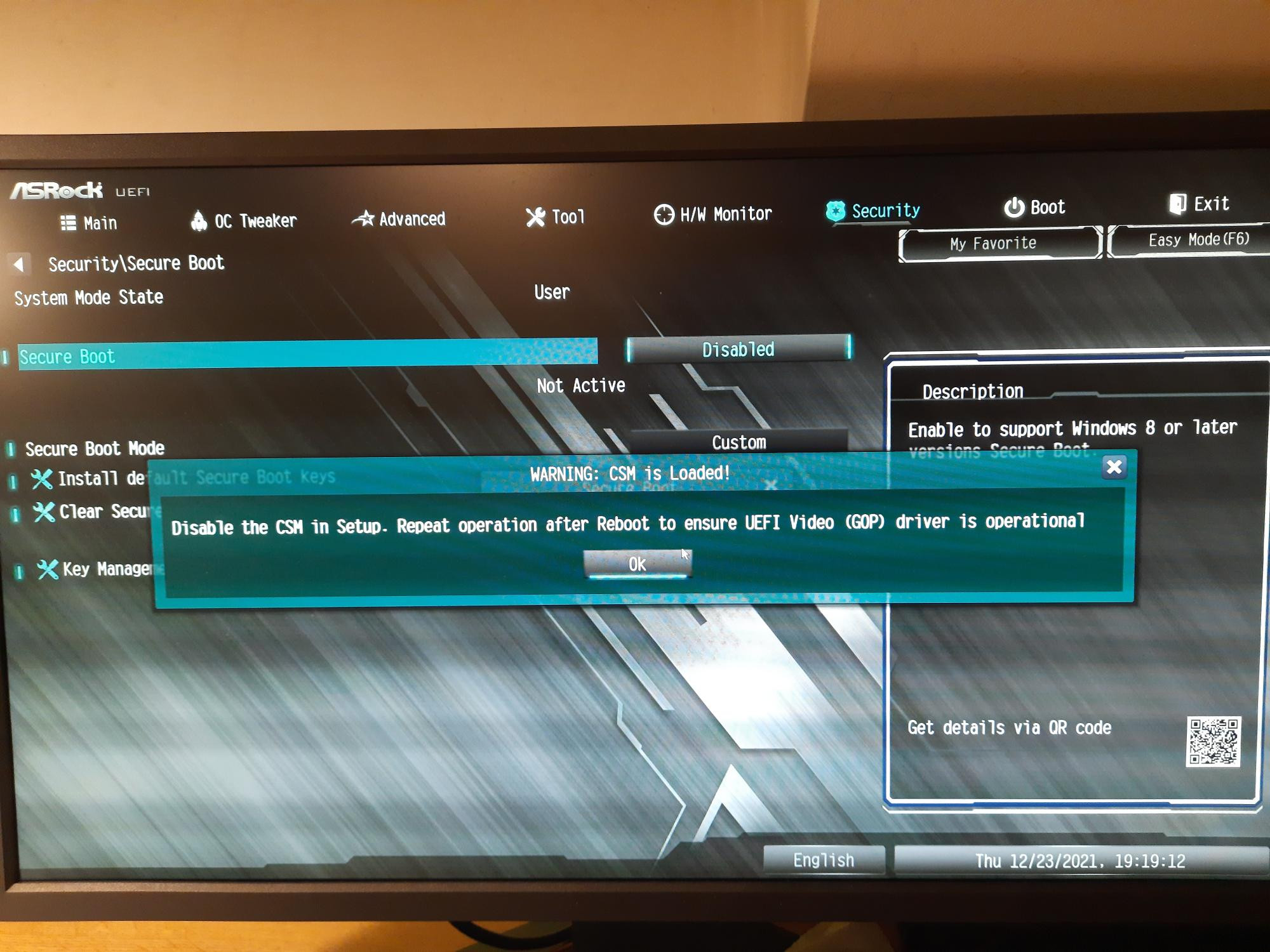 ASRock B360M Pro4 - Instalacja W11 z TPM 2.0 i Secure Boot.