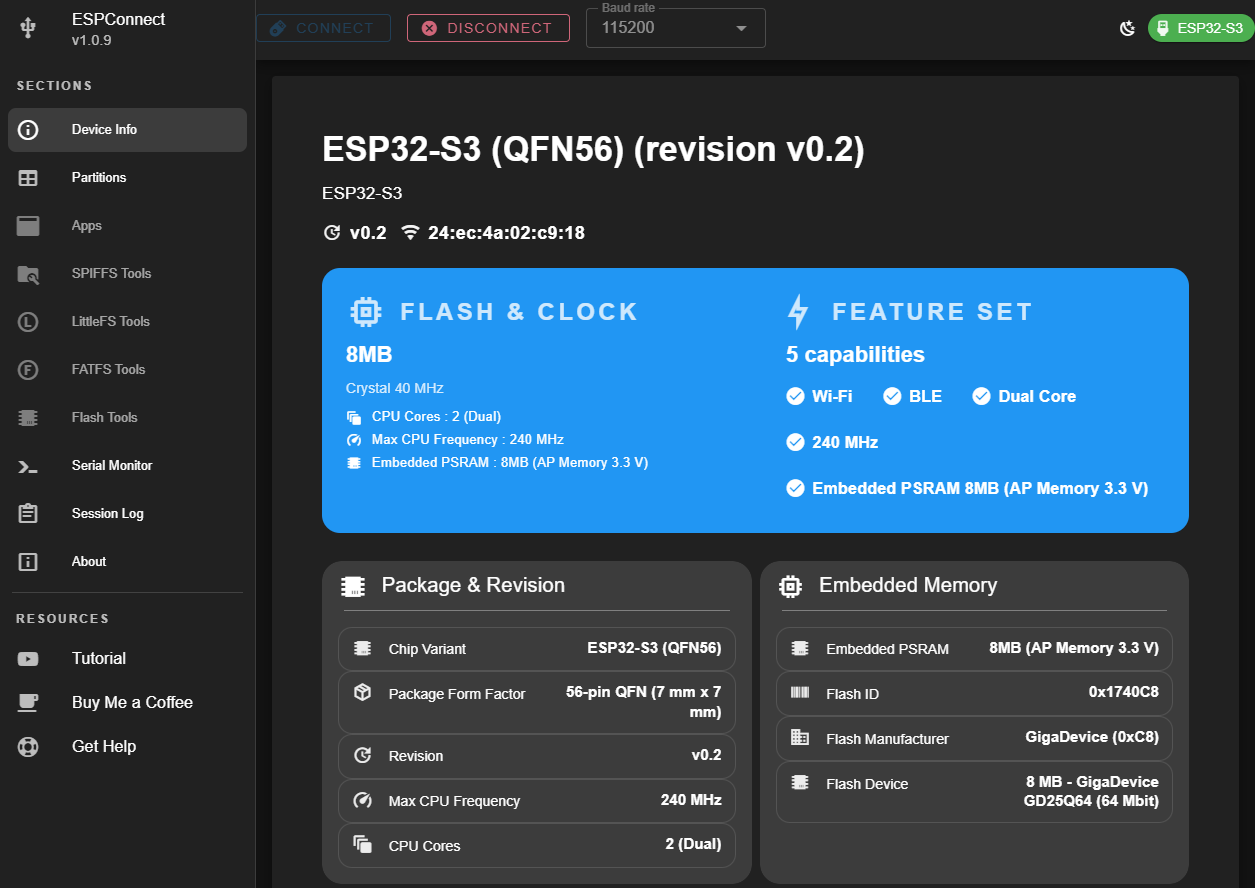 ESPConnect - a convenient tool for ESP8266/ESP32 in the browser - flash ...