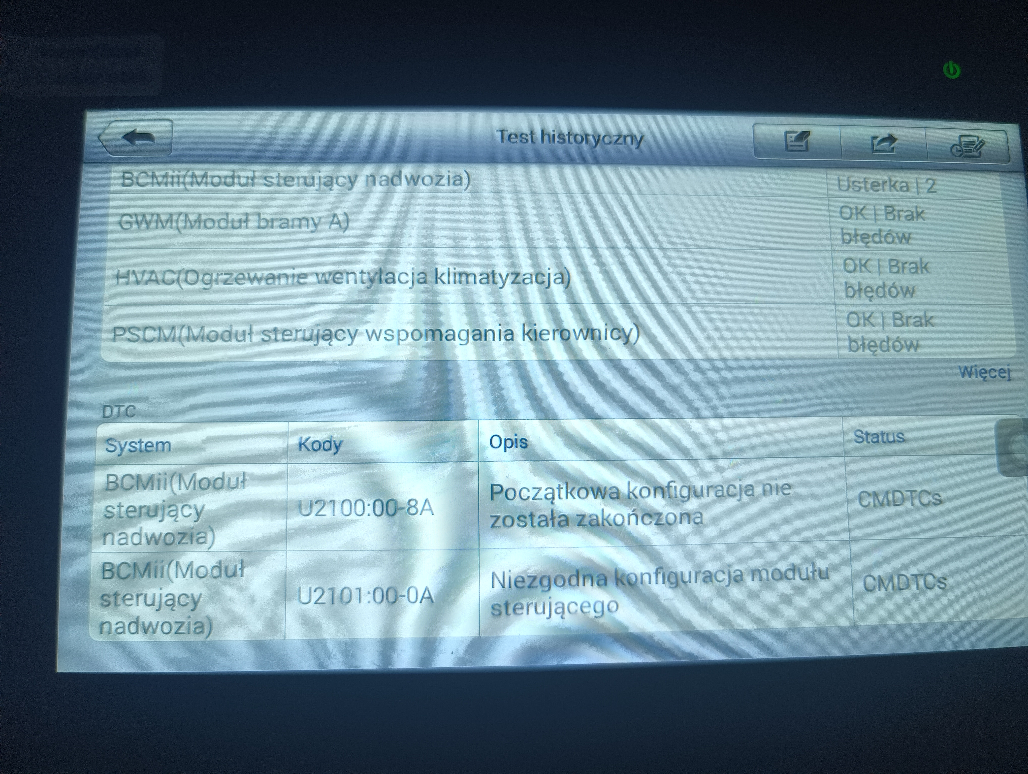 Ford KA Figo 2018 1.2 TiVCT – błędy U2100, U2101 po podłączeniu FORScan ...