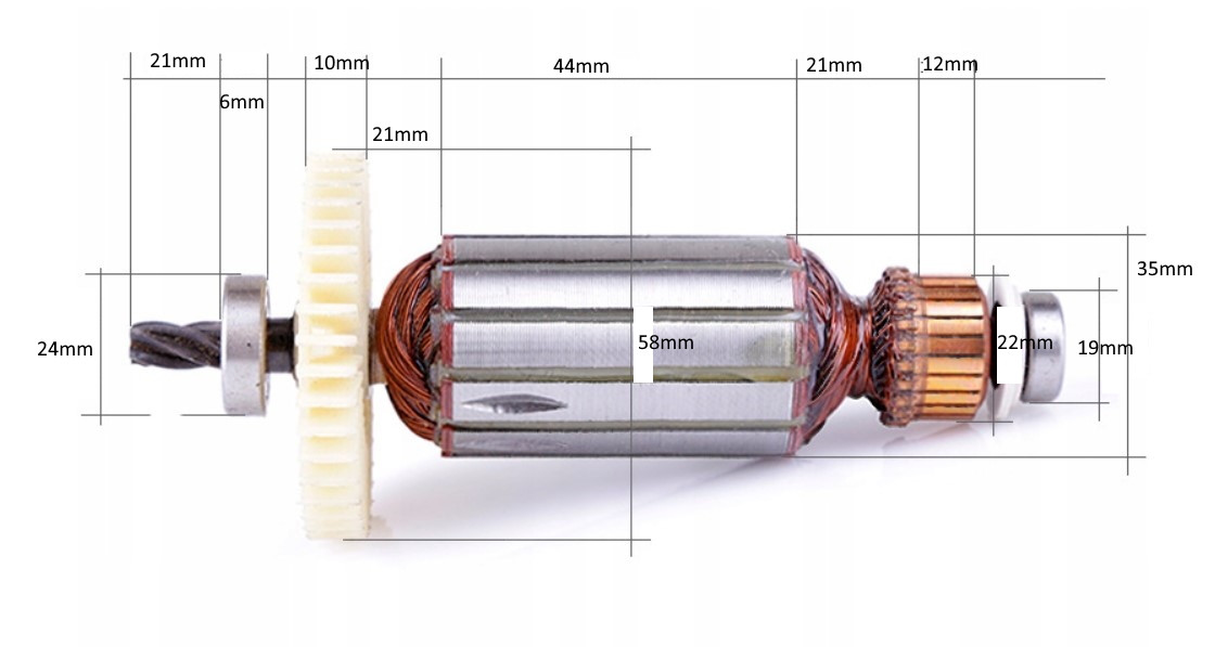 Scheppach DP55 silnik do wiertarki stołowej wirnik i stojan 710W