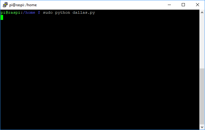 PrivateEyePi - skrypt python nie aktualizuje temperatury po uruchomieniu