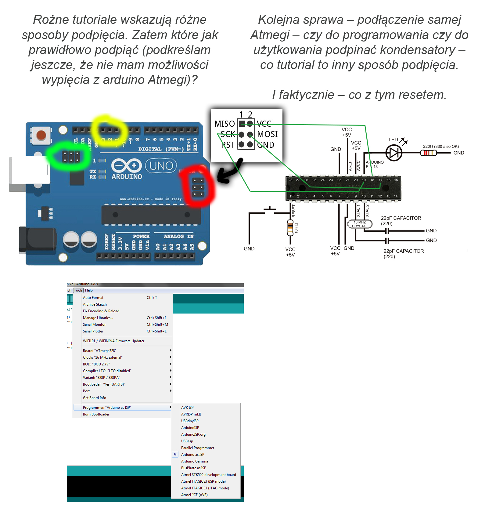 Przenoszenie projektu z arduino na płytkę stykową - elektroda.pl