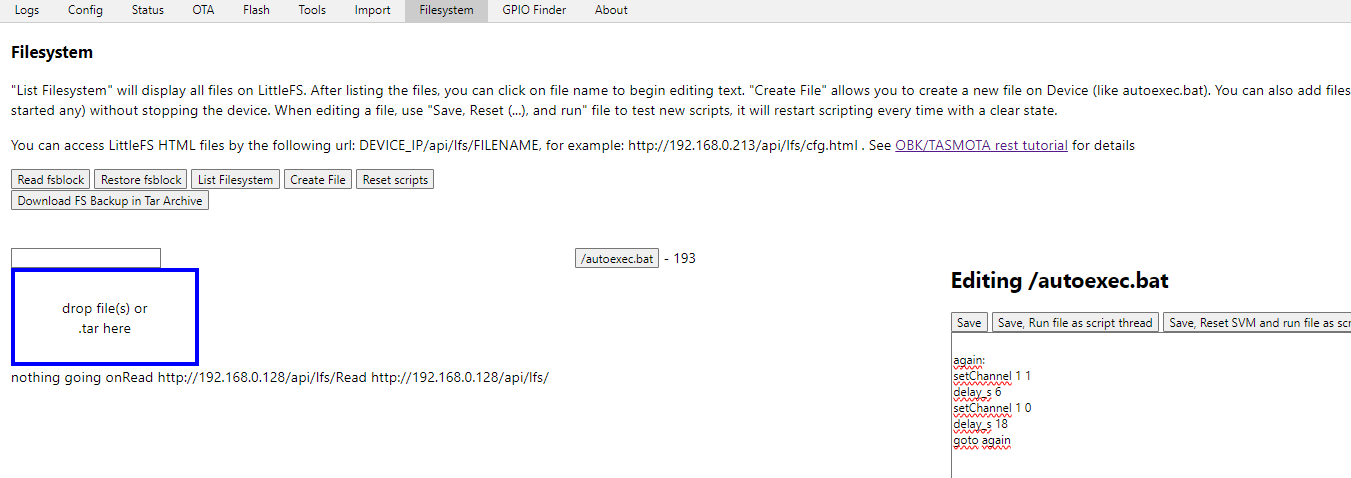 Implementing a Variable Relay Loop in OpenBeken Configuration