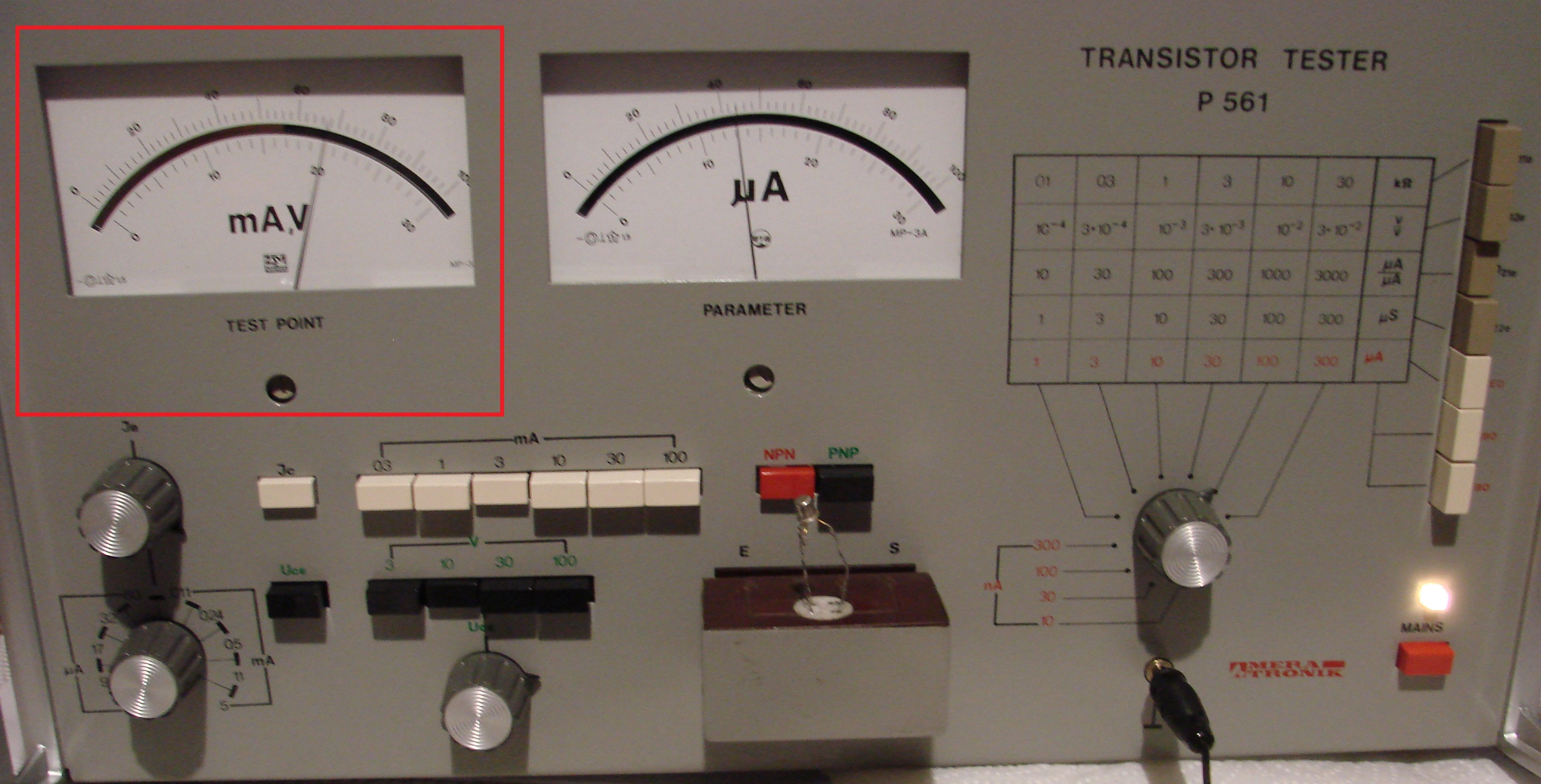 Renowacja testera tranzystorów Meratronik P-561: naprawa mostka ...