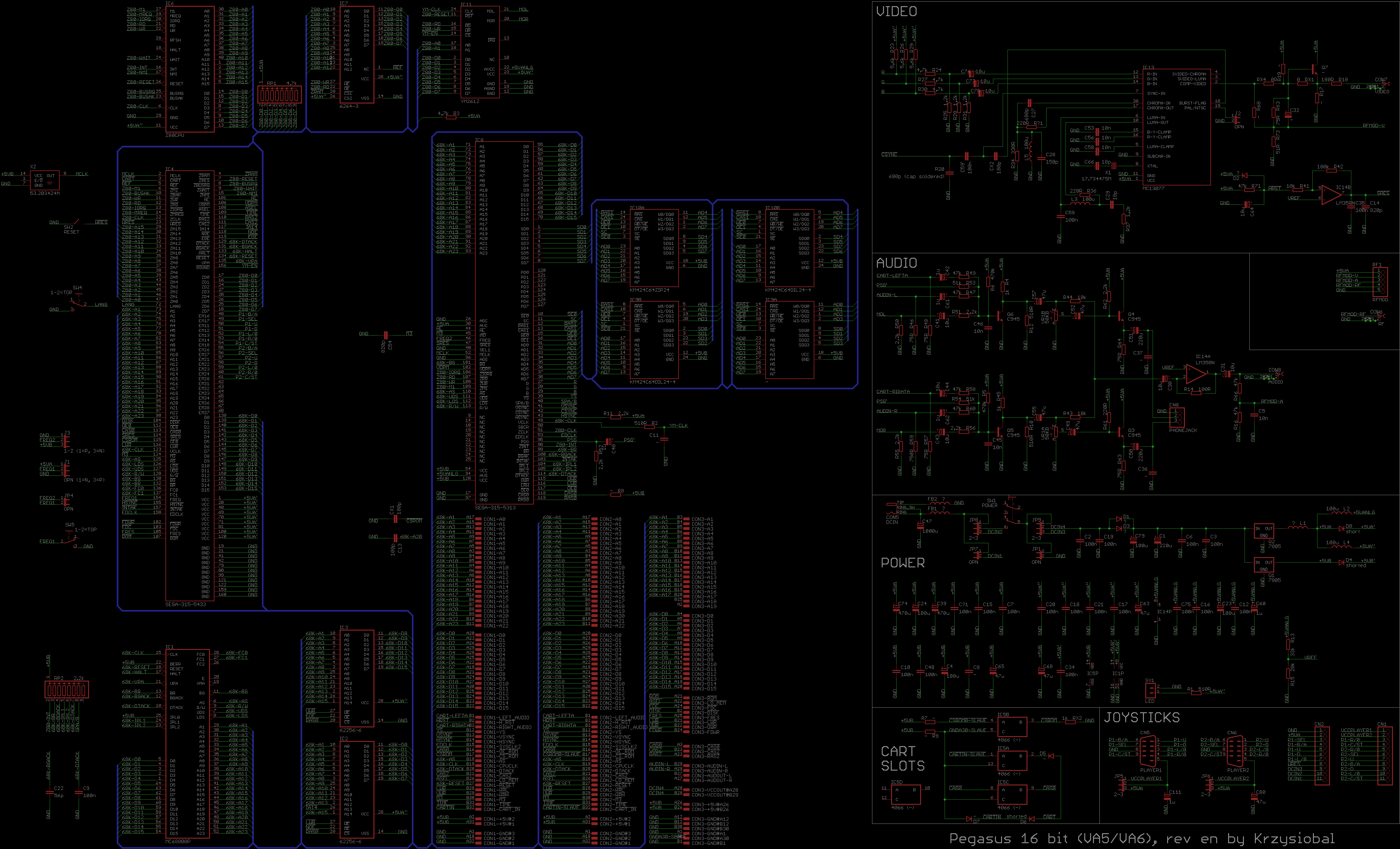 Sega Megadrive & Pegasus 16 bit schematic - nesdev.org