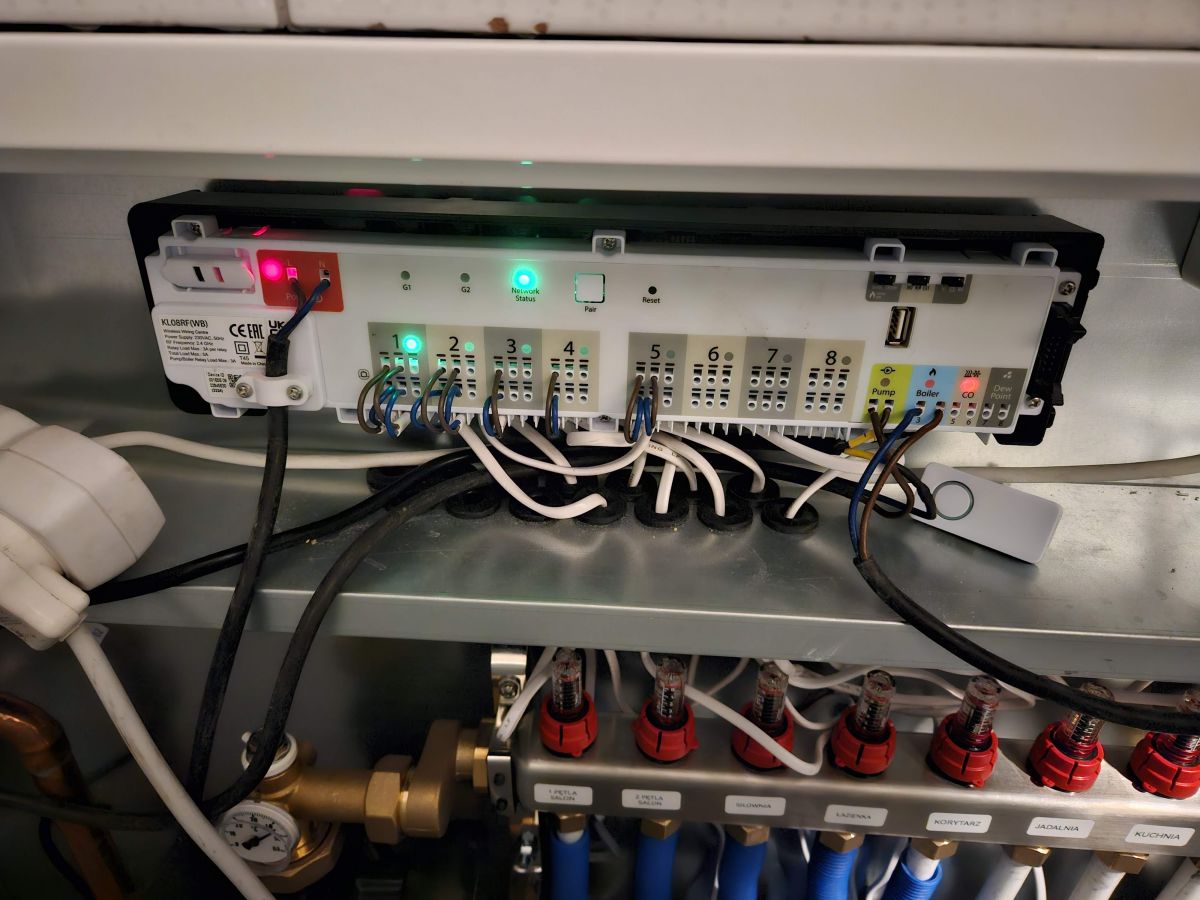 Jak podłączyć listwę Salus KL08RF do pieca Vaillant Ecotec Plus VC PL ...