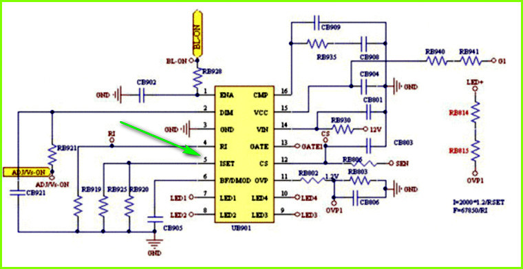 Vestel 17IPS72: brak zasilania LED-ów mimo wymiany OB3363 + mosfet ...