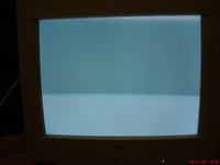 Dell E551, 15" - poziome ruchome paski na jasnym tle