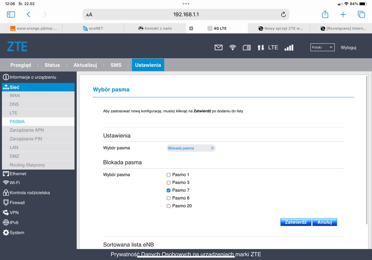 New ZTE equipment in the PLAY offer, MF258K - elektroda.com