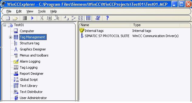 Wincc explorer v7.0 - Brak możliwości otwarcia Tag Management
