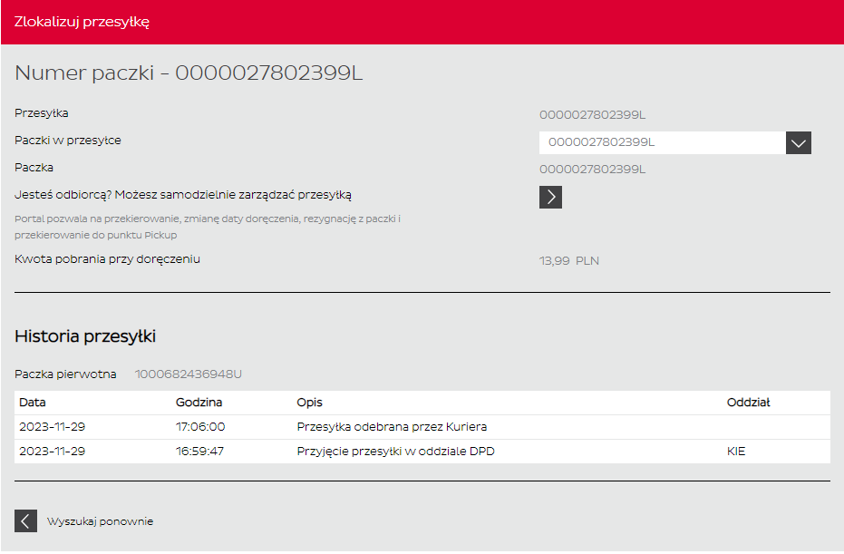 Konflikt z kurierem DPD - niedostarczenie paczki, status: odmowa. Jakie ...