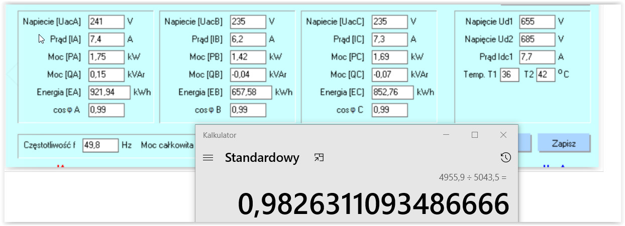 Jak dobrać współczynniki MPPT dla inwertera Elnix - efekt daszku na ...