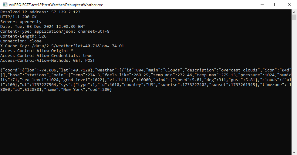 How to get the weather from the OpenWeatherMap API on sockets alone ...