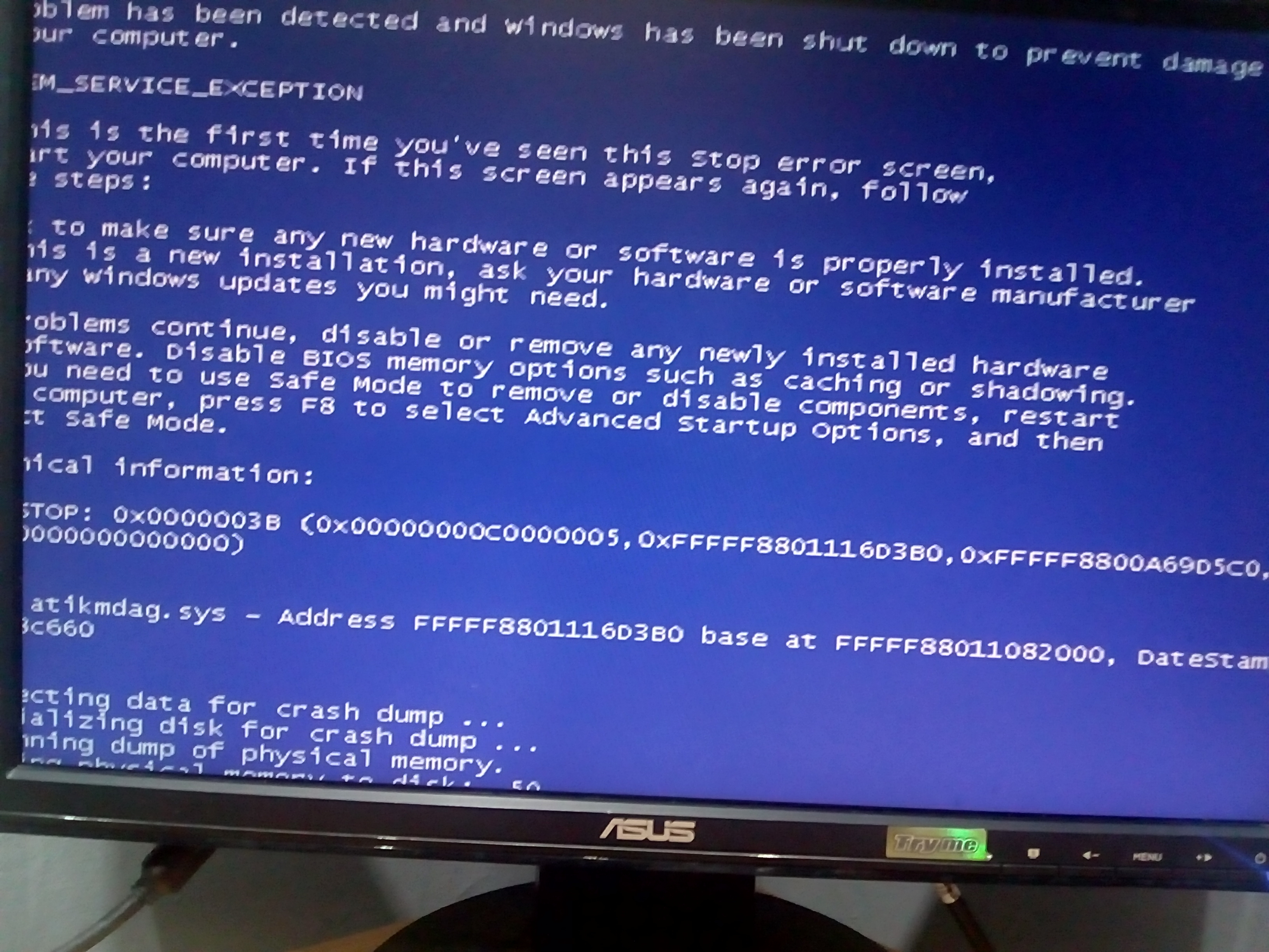 [Rozwiązano] Blue Screen 0x3b na Windows 7 mimo wymiany RAM - co robić?