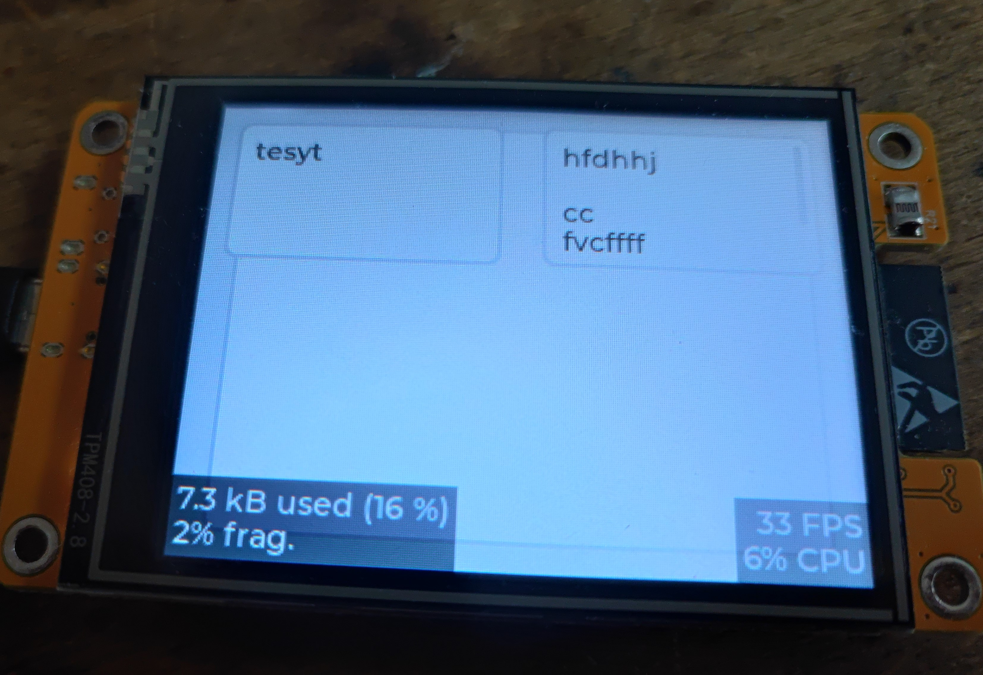 ESP32 and touch display - part 7, how to make a keyboard in LVGL? Login.
