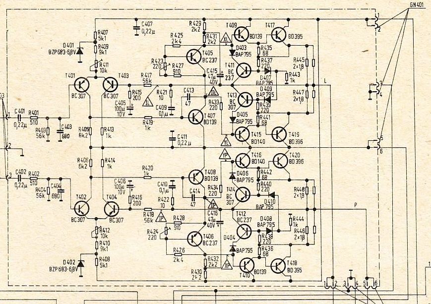 Szukam schematu płytki wzmacniacza z Aria mds 2412