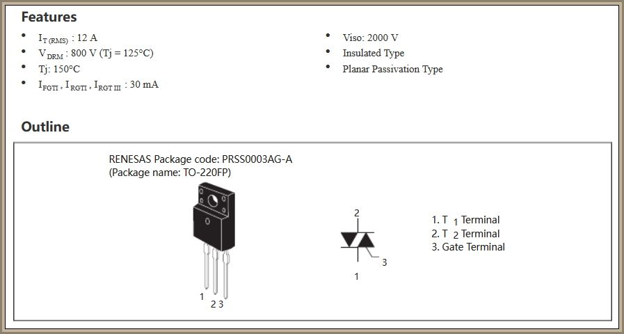 Poszukiwanie zamiennika dla triaka BCR 12FM 14L 693